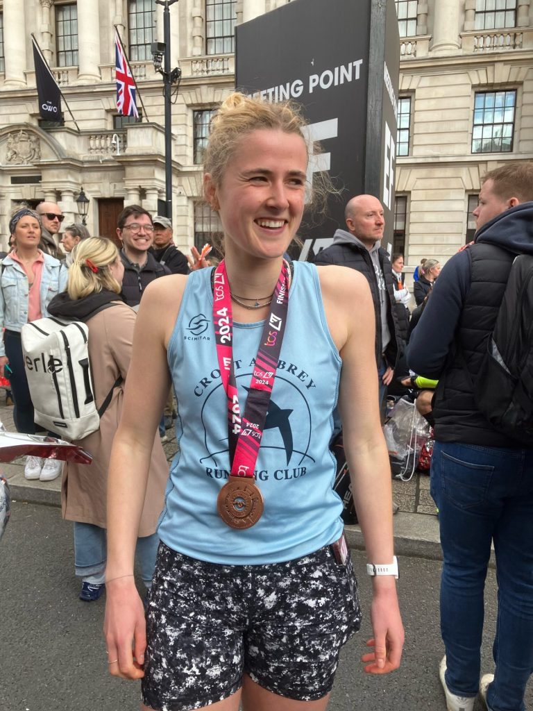 Bella Evans – London Marathon. – Croft Ambrey Running Club